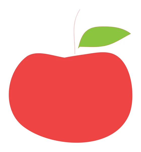 Red Apple Shape Stock Vector by ©baavli 58075839