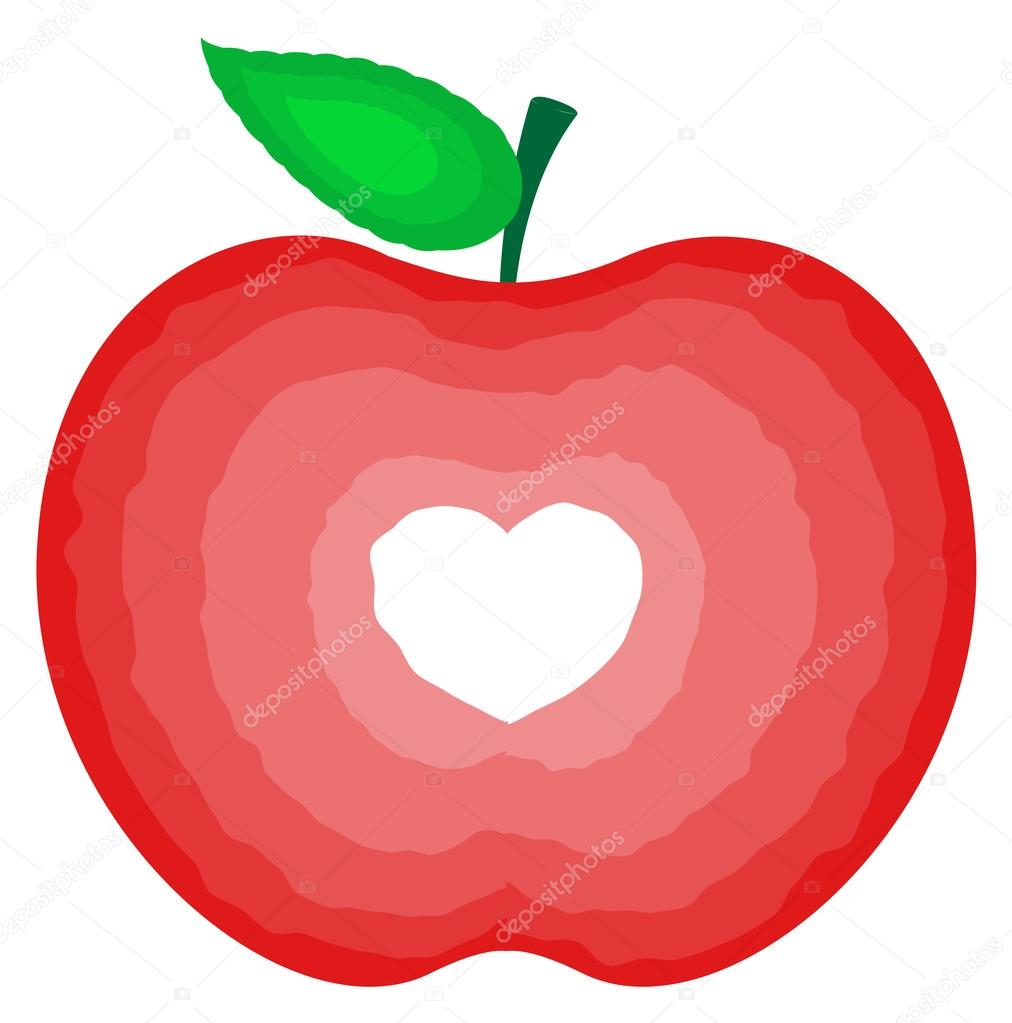 Heart Shaped Apple