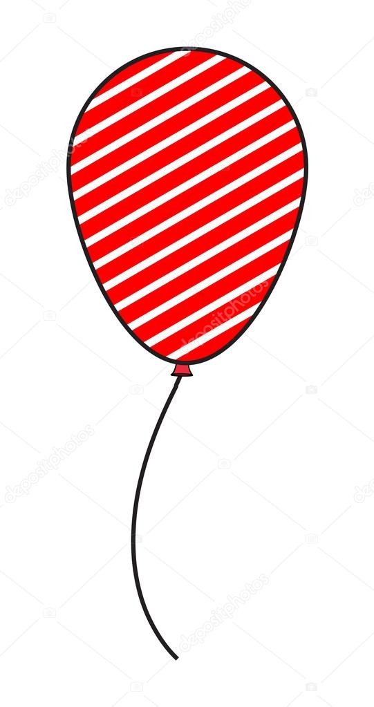 Striped Balloon Stock Vector by ©baavli 58262465