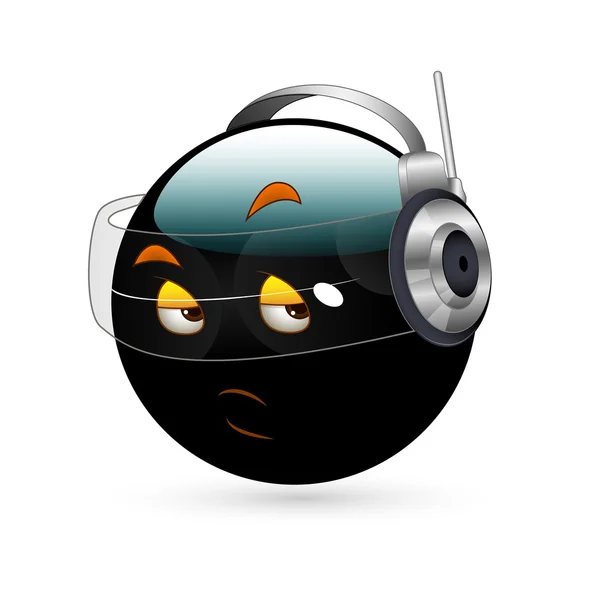 Smiley Emoticons Face Vector - Secret Agent — Stock Vector © baavli ...