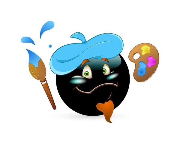 Smiley Emoticons Face Vector - Artist — Stock Vector © baavli #13755089