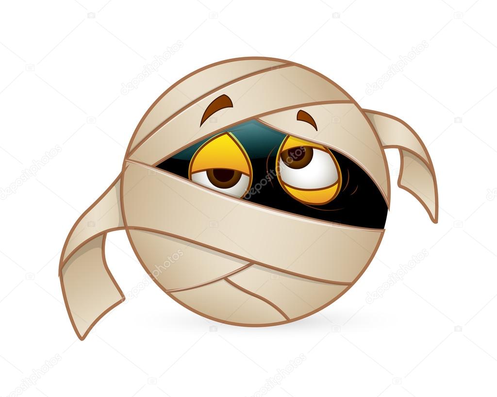 Halloween Mummy Smiley Stock Vector Image by ©baavli #61224101