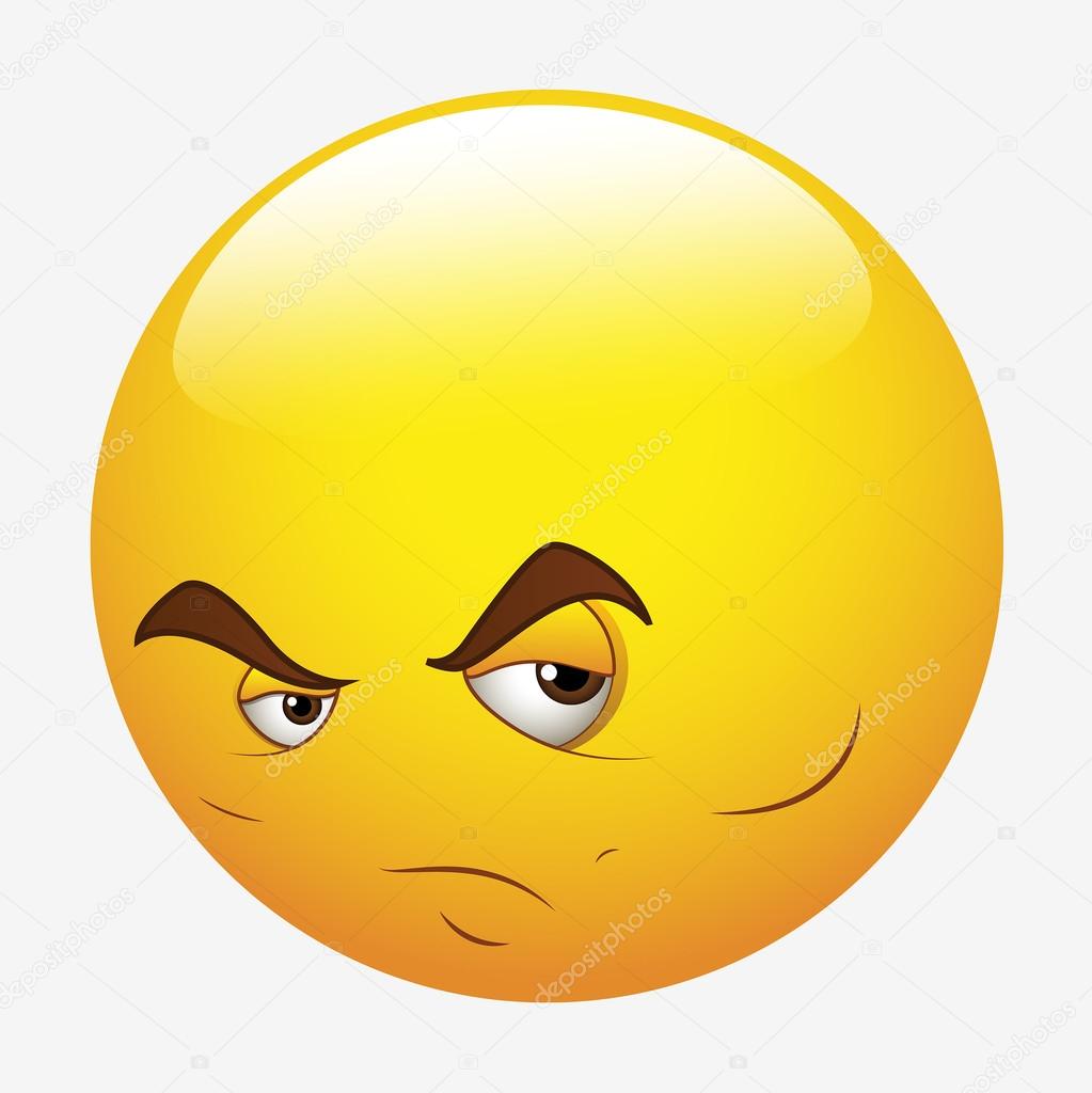 Smiley en colère Vector — Image vectorielle baavli © #61224257
