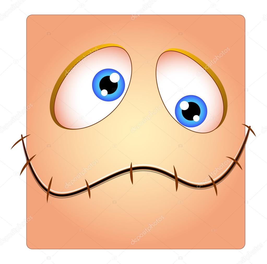 Silent Funny Face Box Smiley Stock Vector by ©baavli 62034547