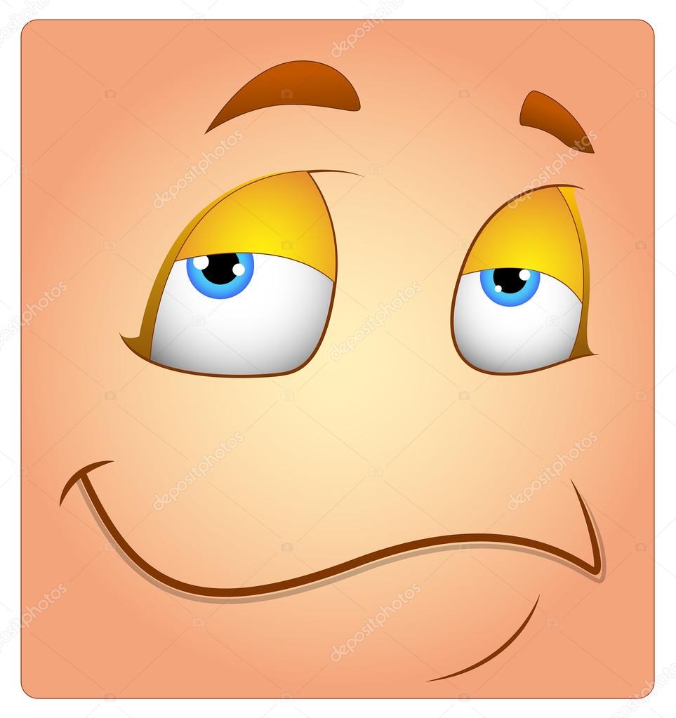 Relieved Face Cartoon
