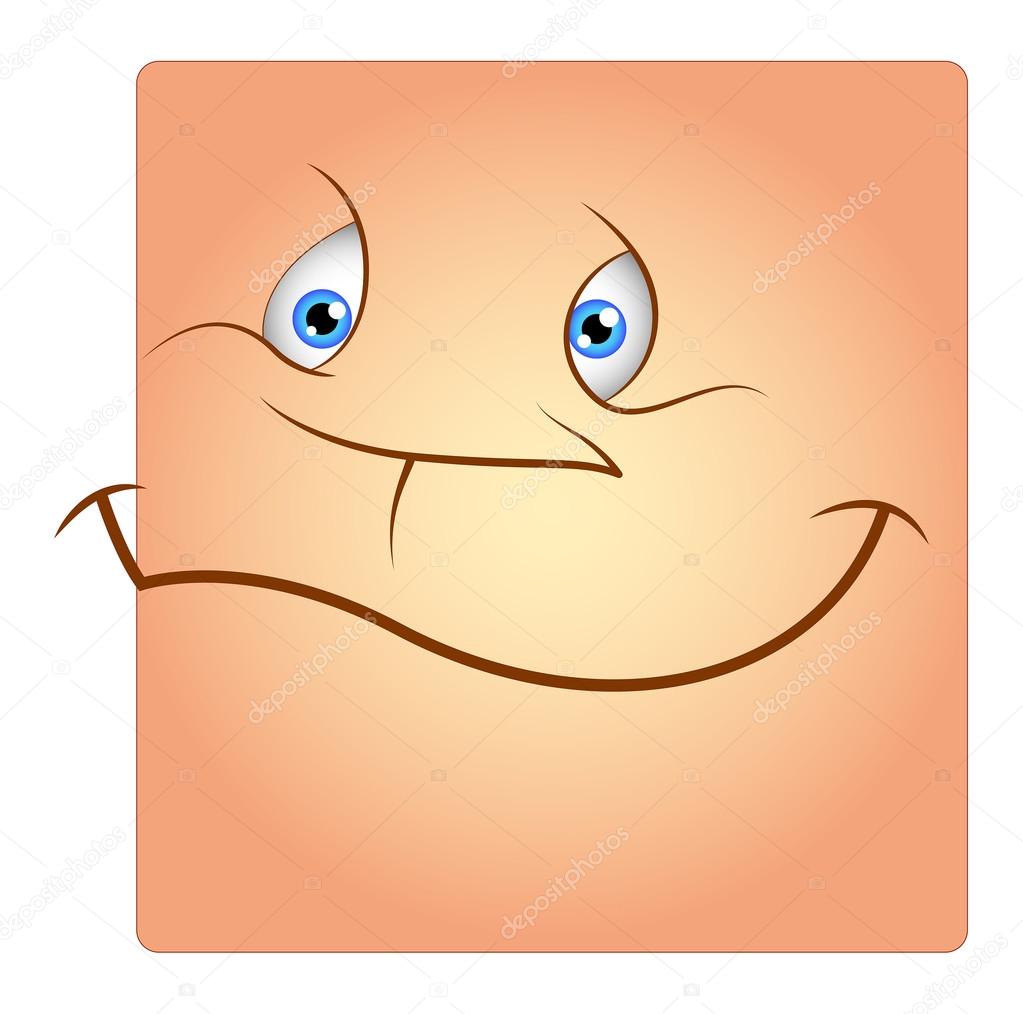 Happy Smile Box Smiley Vector Cartoon Stock Vector by ©baavli 62036371