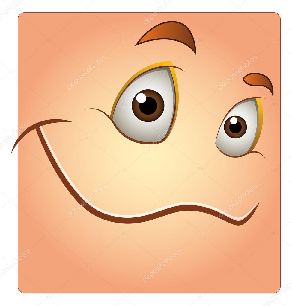 Happy Box Smiley Face Vector Cartoon Stock Vector Image by ©baavli ...