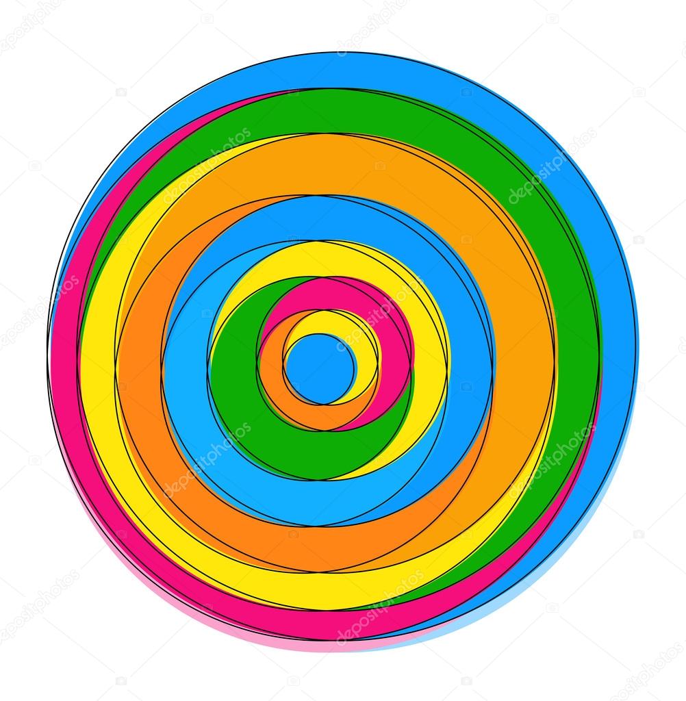 Rainbow Circles Stock Vector Image by ©baavli #62513597