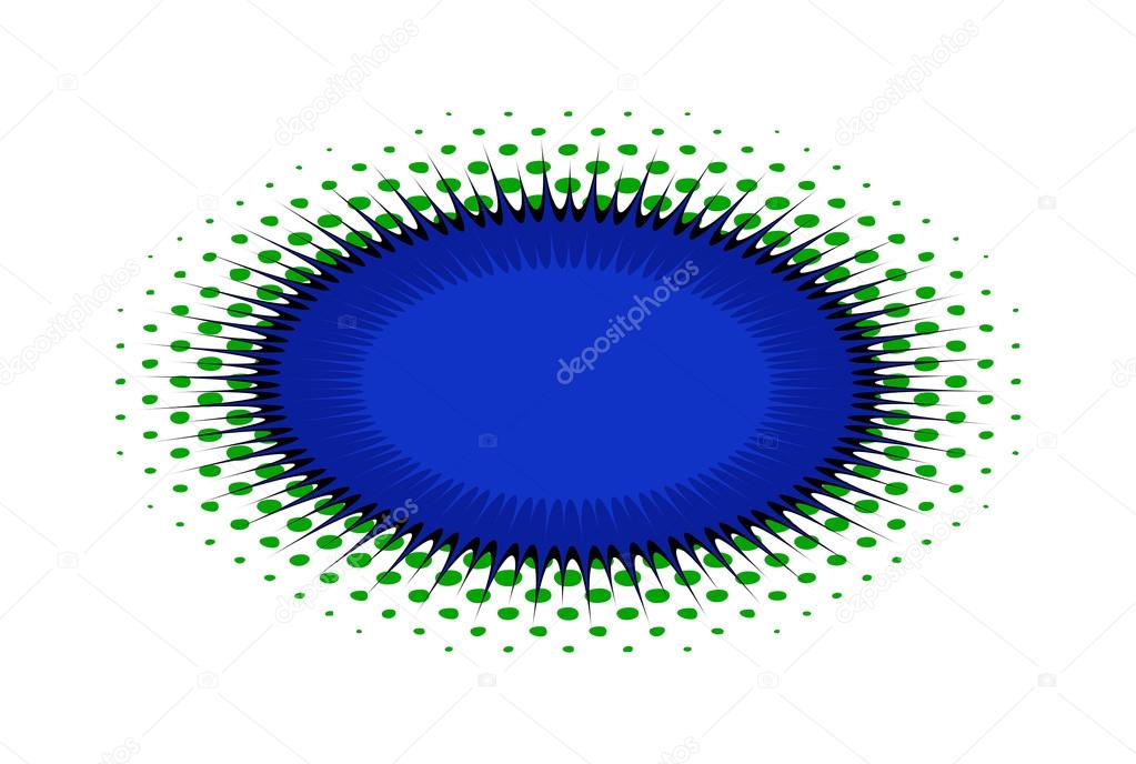 Abstract Comic Halftone Burst Frame Stock Vector Image by ©baavli #62777573