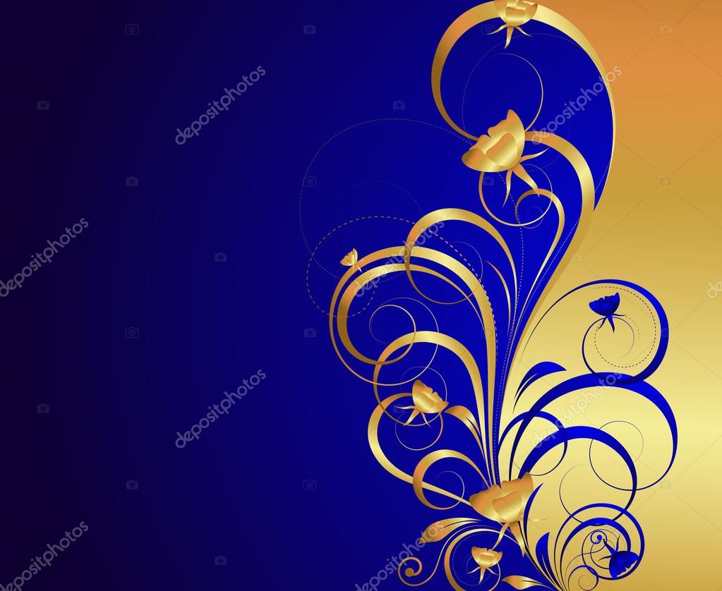 Royal Golden Floral Background — Stock Vector © baavli #63902721
