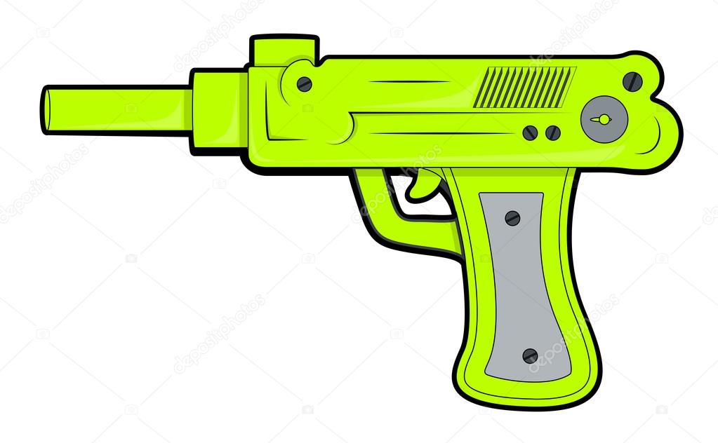 Retro Green Gun Stock Vector Image by ©baavli #64553329