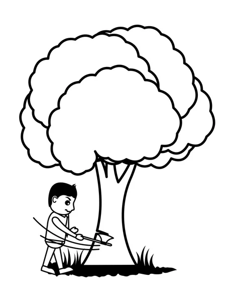 Cutting Trees Drawing