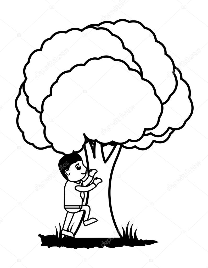 Climbing A Tree Clipart