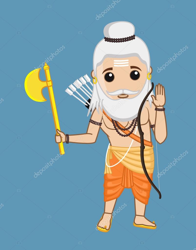 Parshuram - Indian Saint Character — Stock Vector © baavli #76703797