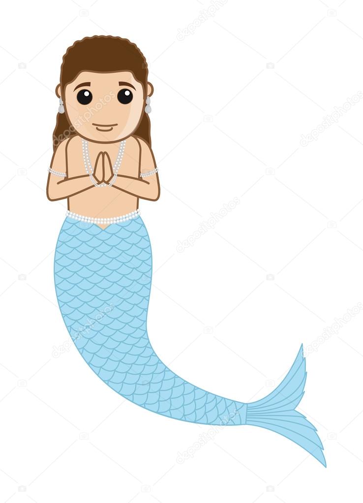 Male Mythological Mermaid Character Stock Vector Image by ©baavli #76708013