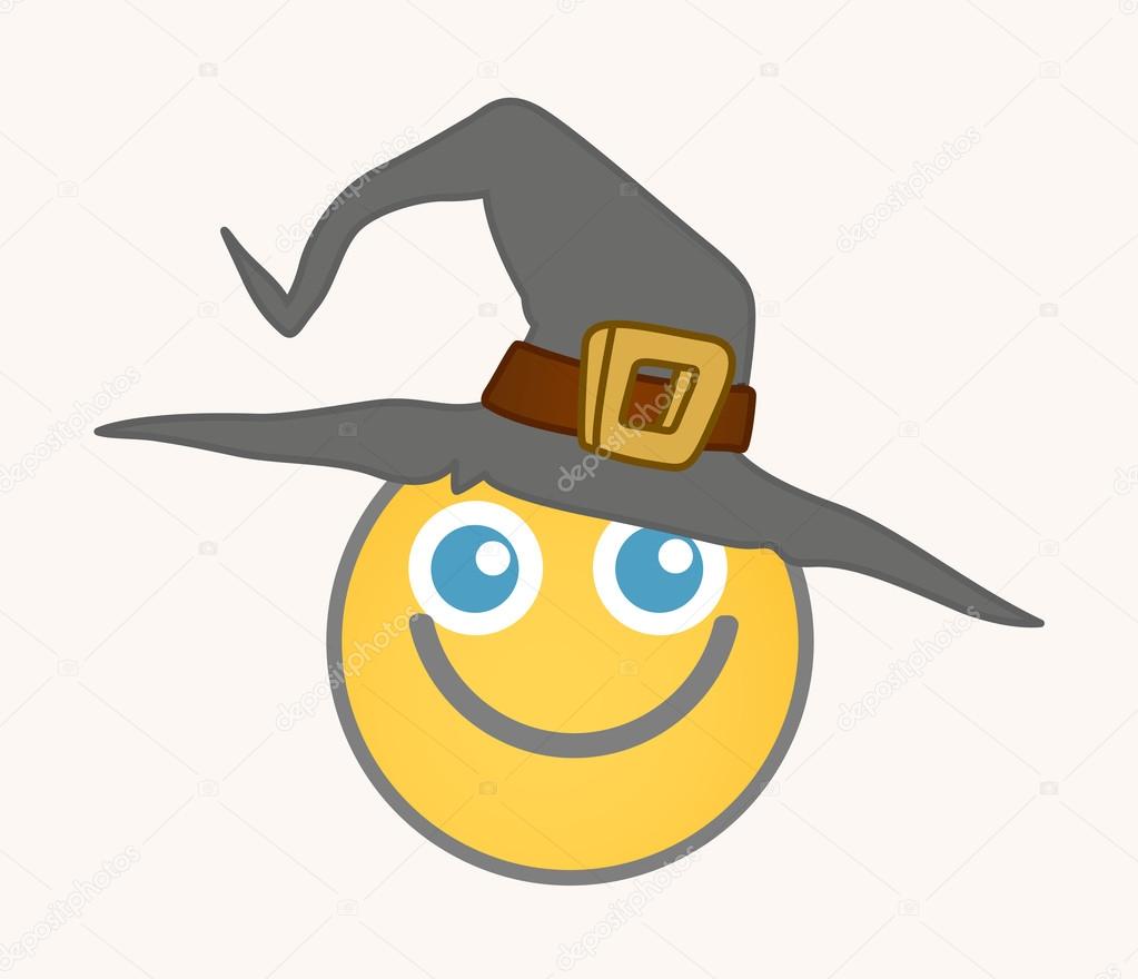 Happy Witch - Cartoon Smiley Vector Face Stock Vector Image by ©baavli ...