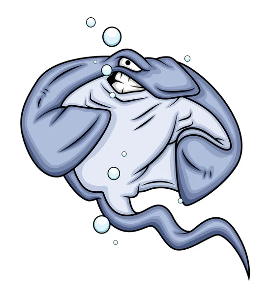 Mantarraya dibujos animados imágenes de stock de arte vectorial ...