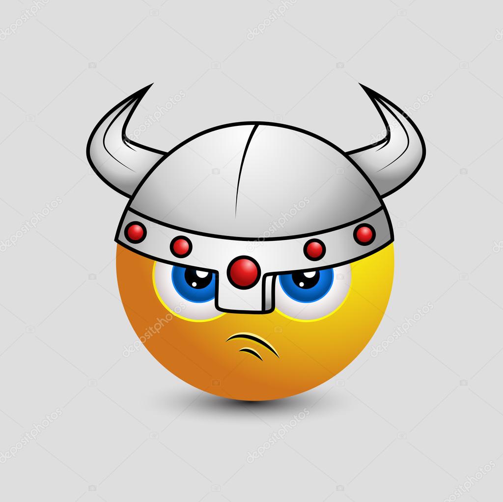 Emoticon Viking bonito imagem vetorial de baavli© 98040326