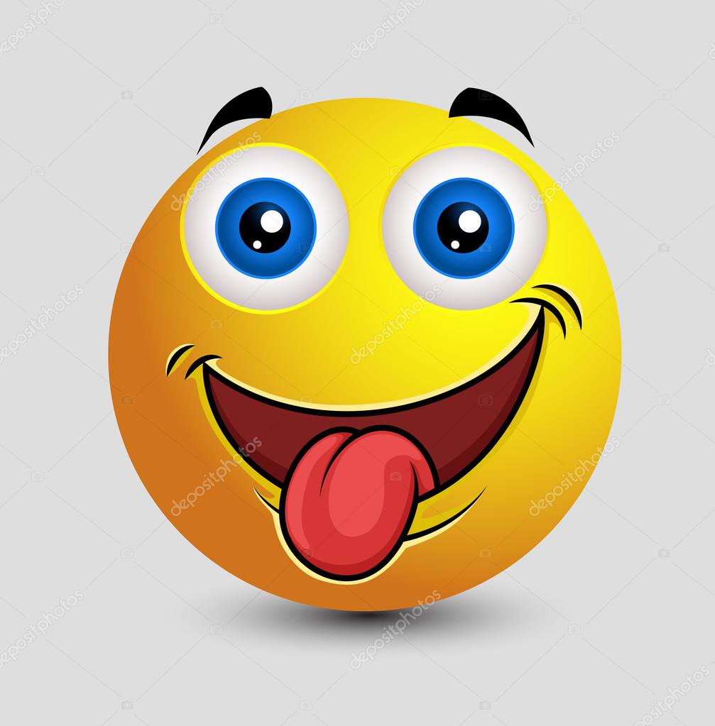 Naughty Tongue Out Emoticon Smiley Stock Vector Image by ©baavli #98067986