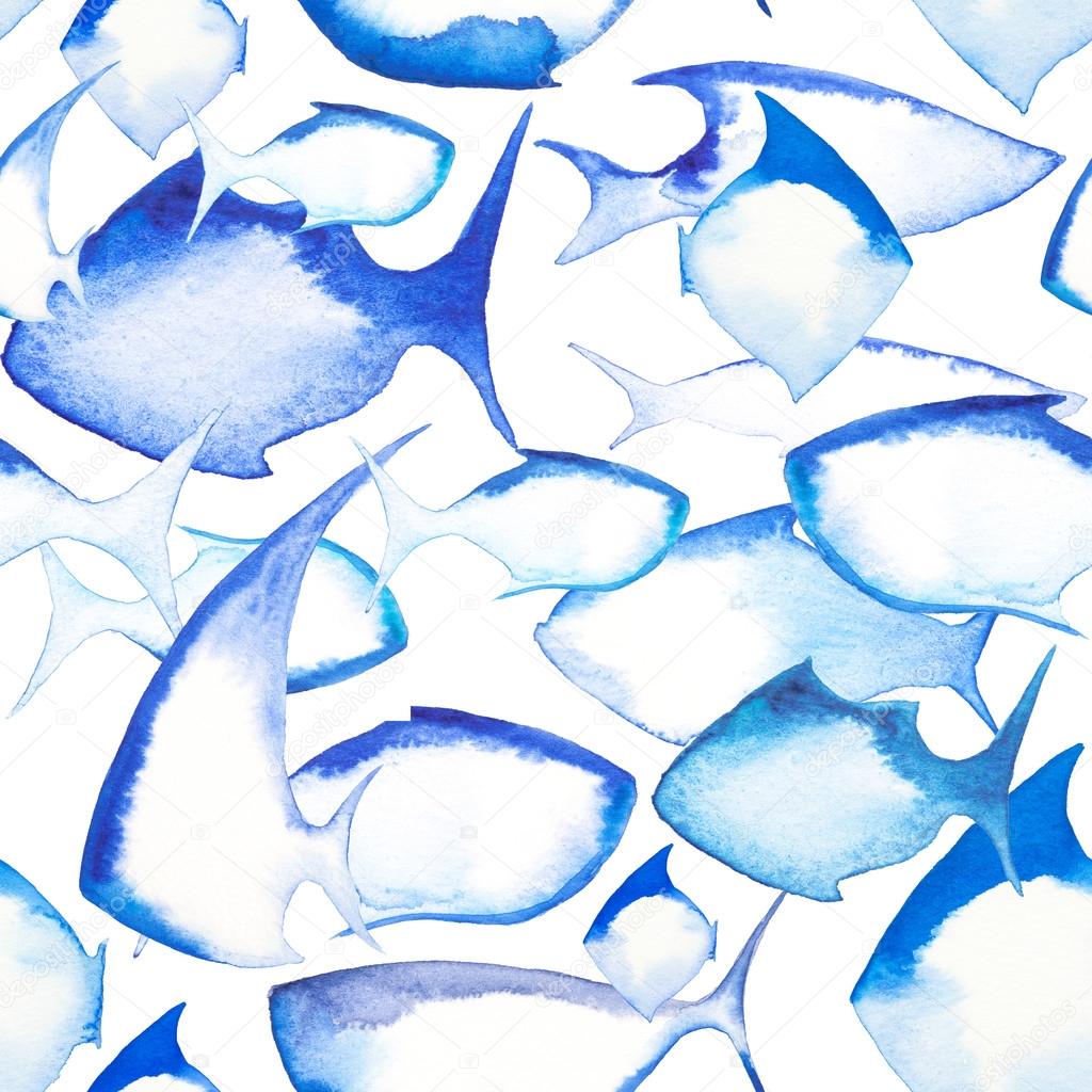 Different fish shapes pattern Stock Photo by ©Tamara_k 88719720