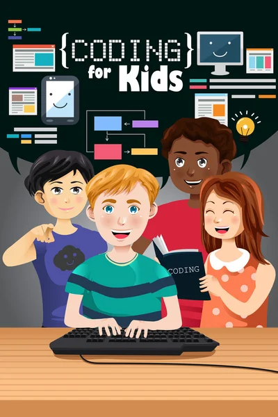 600 Kids coding Vector Images | Depositphotos