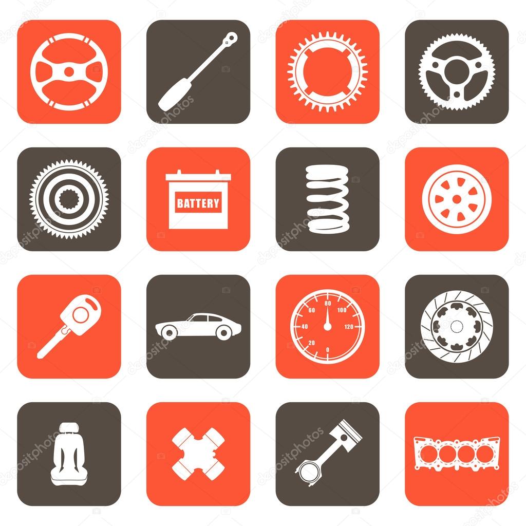 Automobile parts related icons Stock Vector Image by ©artisticco #54992735
