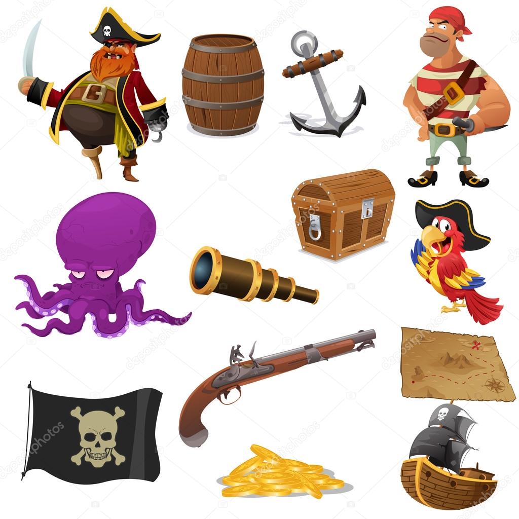 Pirate icons — Stock Vector © artisticco #59221865 Pirate icons — Stock Vector © artisticco #59221865