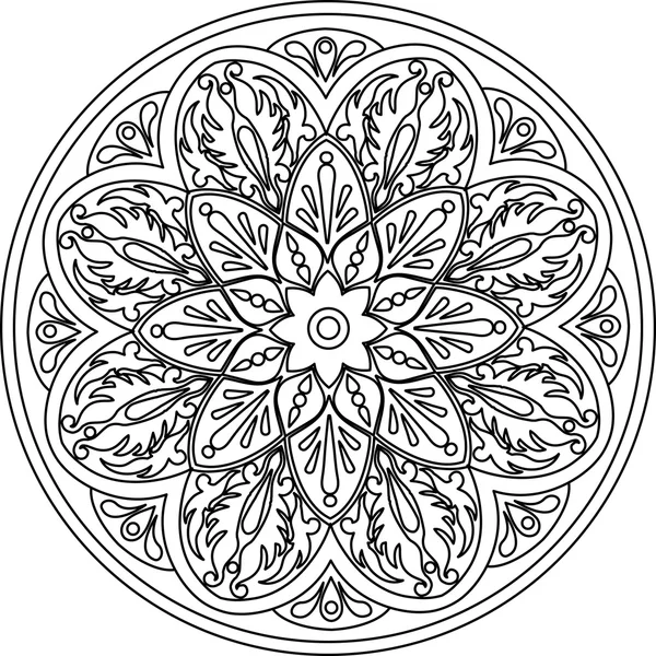 The Mandala line art — Stock Vector © AmeKamura #122752708