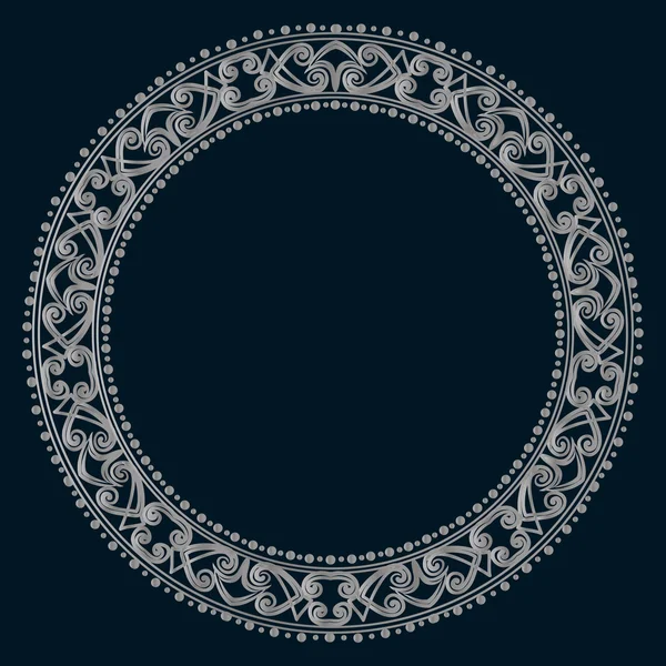 Round silver frame Stock Vector by ©AmeKamura 122148346