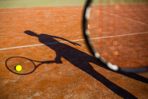 Shadow of a tennis player - Stock Image - Everypixel