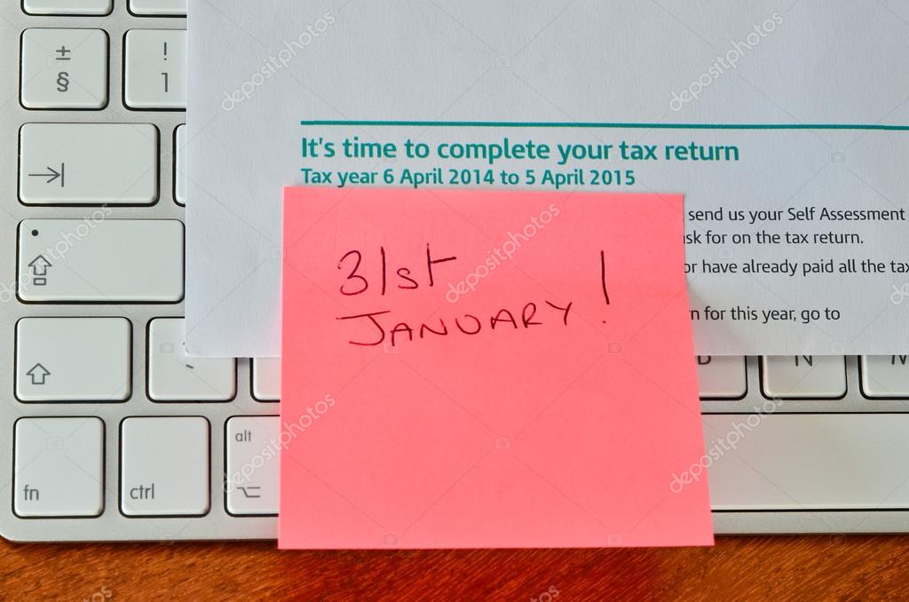 Self assessment tax return reminder Stock Photo by ©dambuster 81650814