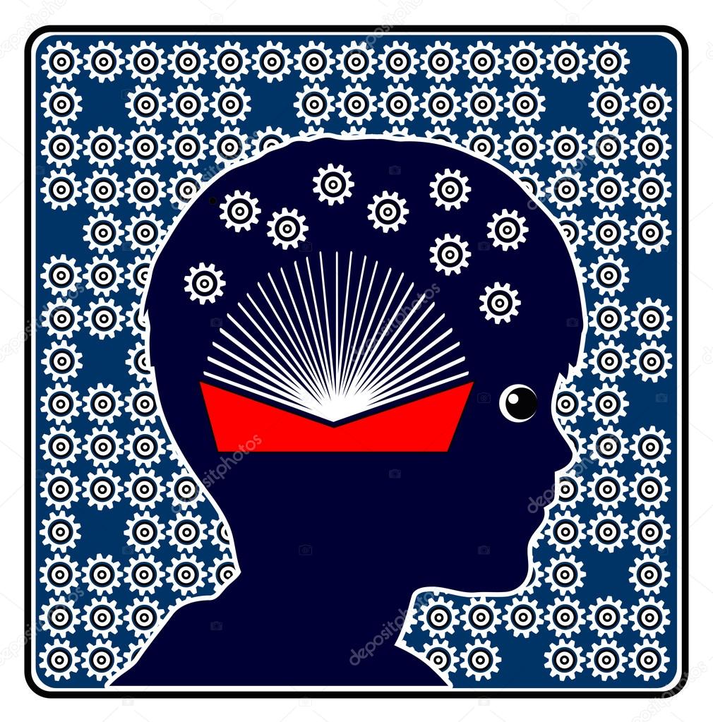Brain Development by Reading Stock Illustration by ©sangoiri #73383779