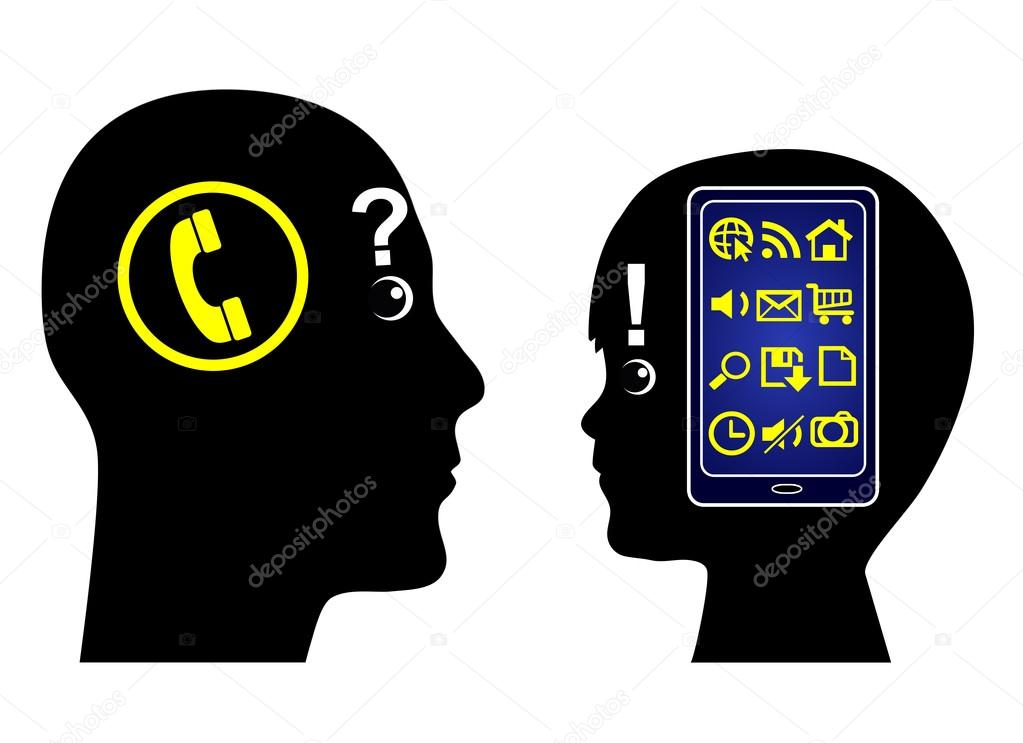 Digital Generation Gap — Stock Photo © sangoiri #73671653 Digital Generation Gap — Stock Photo © sangoiri #73671653