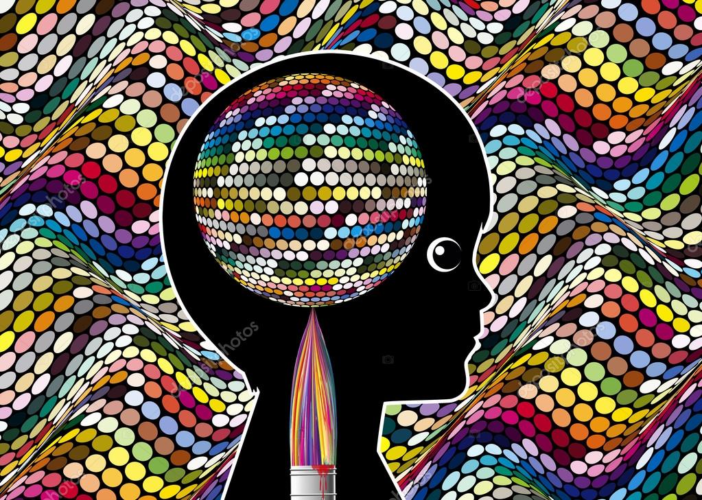 Colors activate the Brain — Stock Photo © sangoiri #90404410