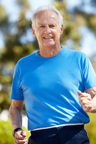 Elderly man jogging - Stock Image - Everypixel