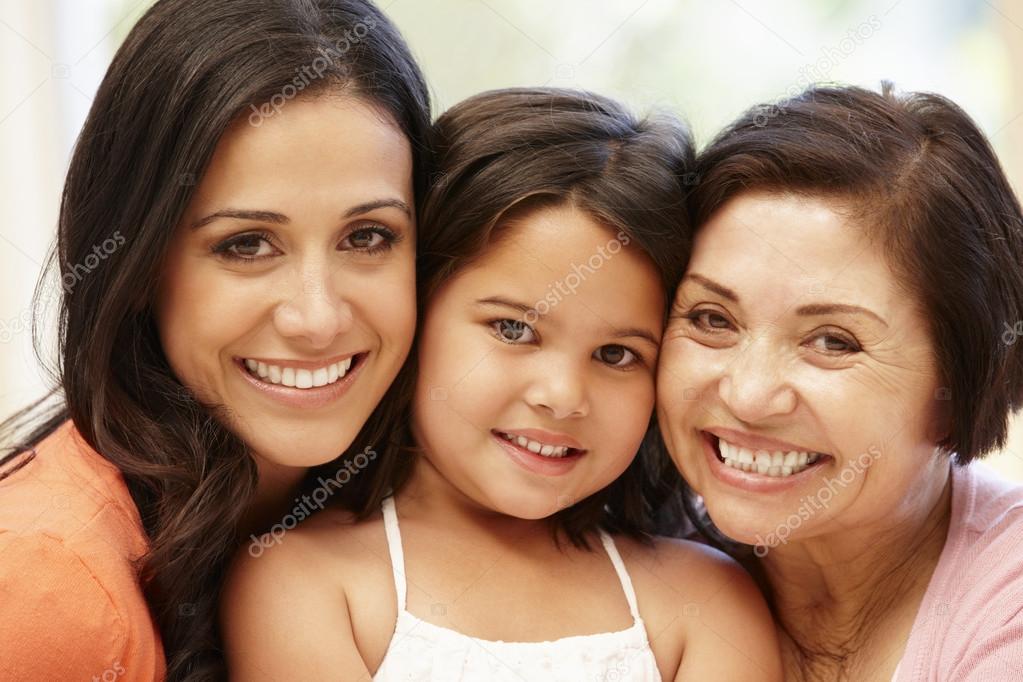 Three generations of hispanic women — Stock Photo © monkeybusiness ...