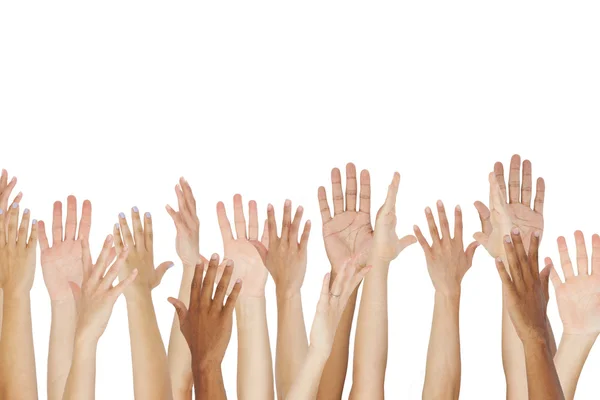 Many hands reaching out in the air — Stock Photo © zestmarina #19933075