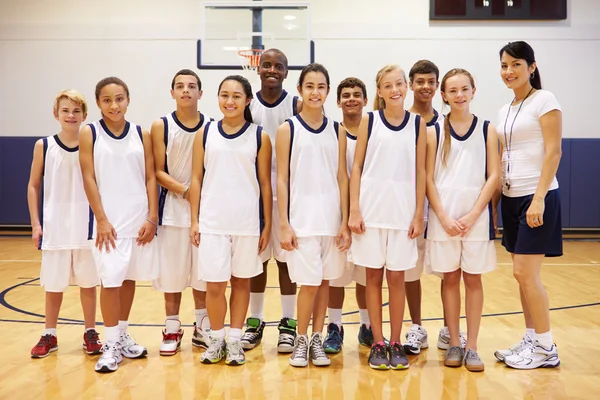 High School Sports Team In Gym - Stock Image - Everypixel