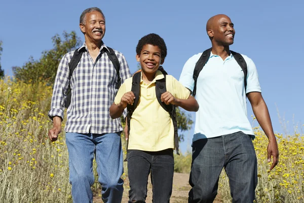 Family on country hike - Stock Image - Everypixel