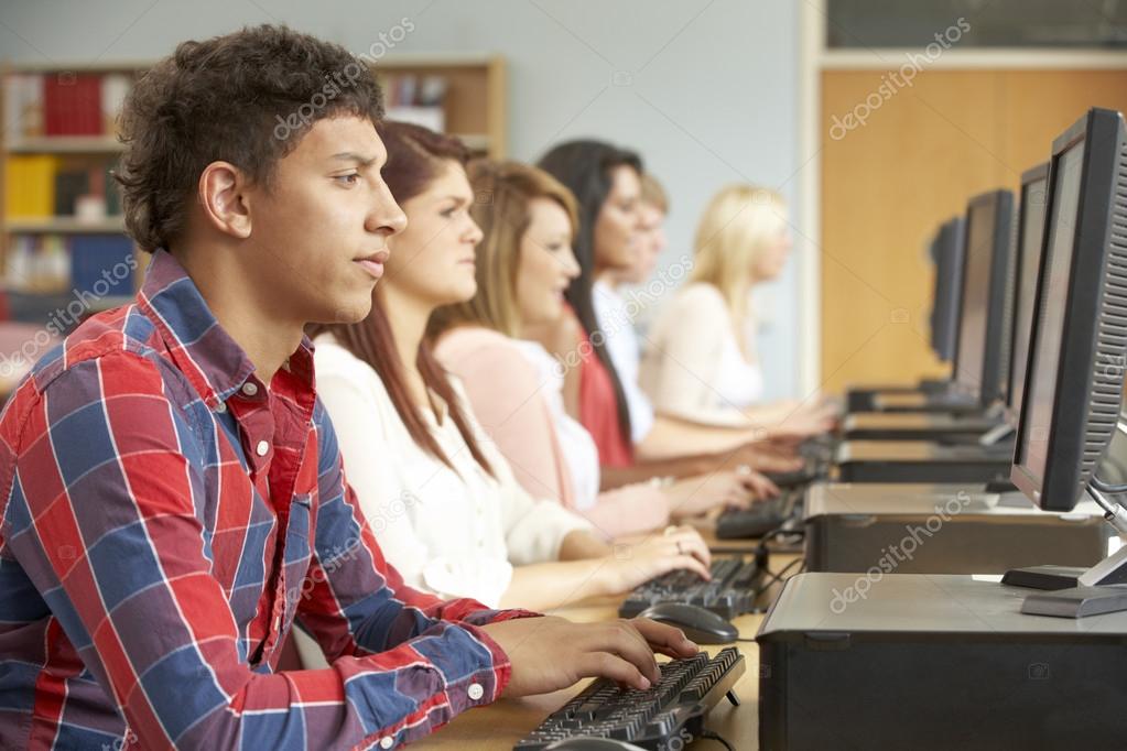 Students working on computers Stock Photo by ©monkeybusiness 61028415