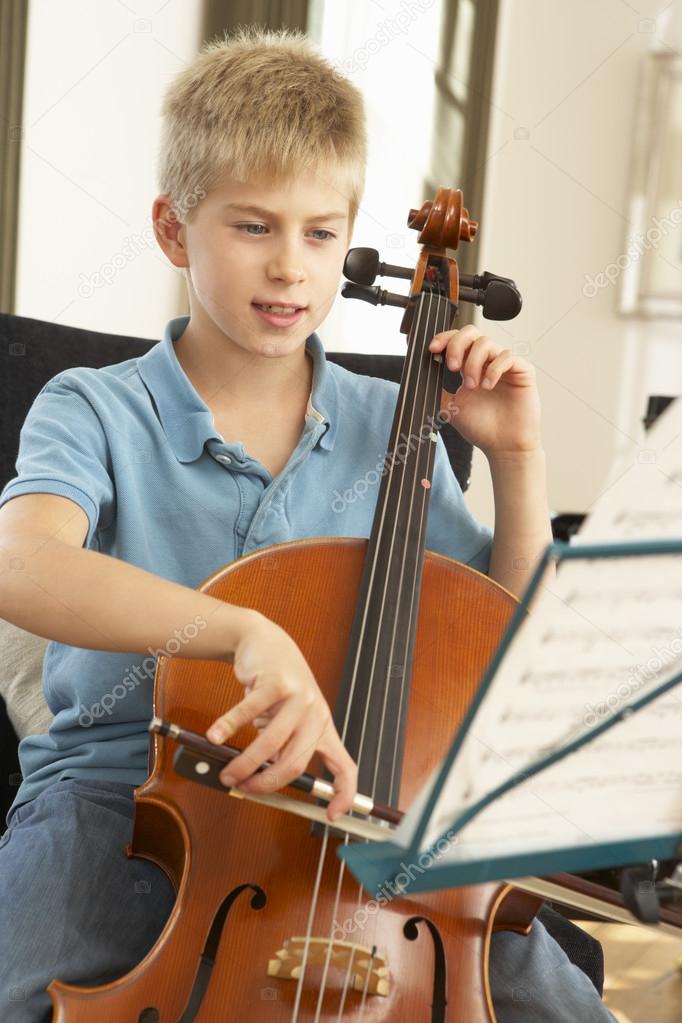 Child Playing Cello