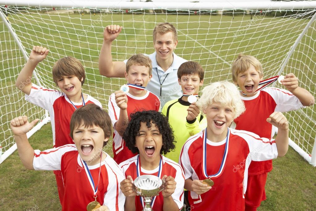 Winning junior soccer team — Stock Photo © monkeybusiness #61033307