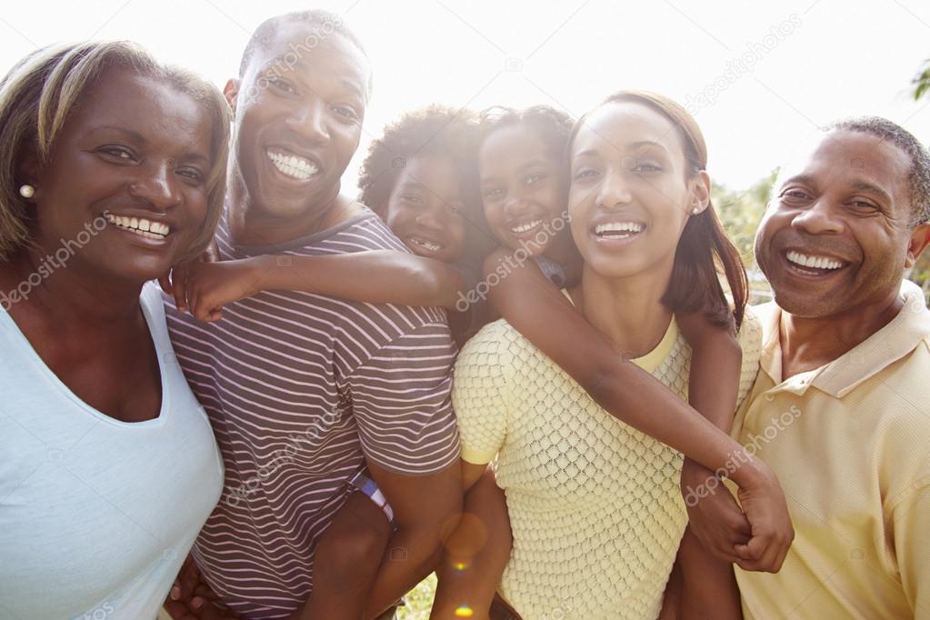 Multi Generation Family Having Fun Stock Photo by ©monkeybusiness 64581805
