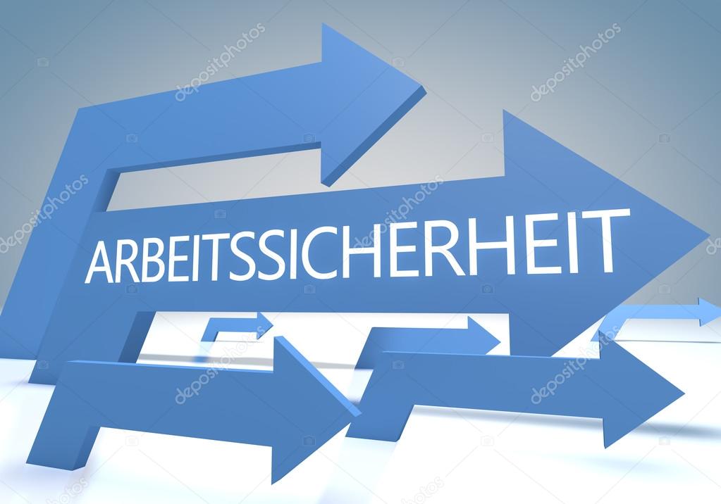 Arbeitssicherheit - german word for occupational safety - render ...