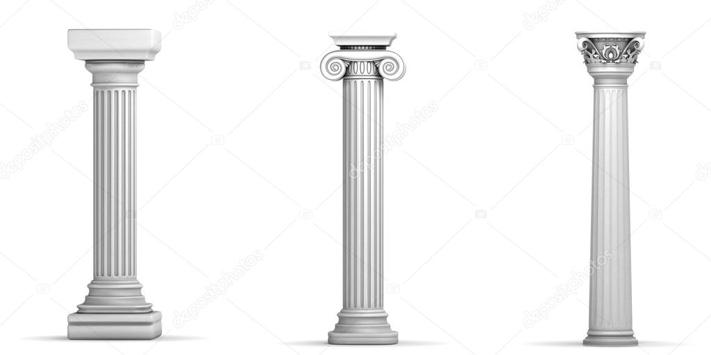 Colunas gregas fotos, imagens de © 3dbobber #83440660