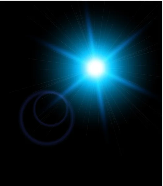 Lighting effects of flash. Easy to use. Star with lens flare and bokeh ...