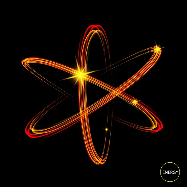 Bright atom model Vector Art Stock Images | Depositphotos