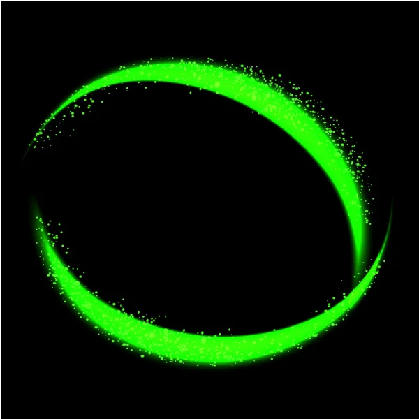 Energy frame. Shining circle banner. Magic light neon energy circle ...