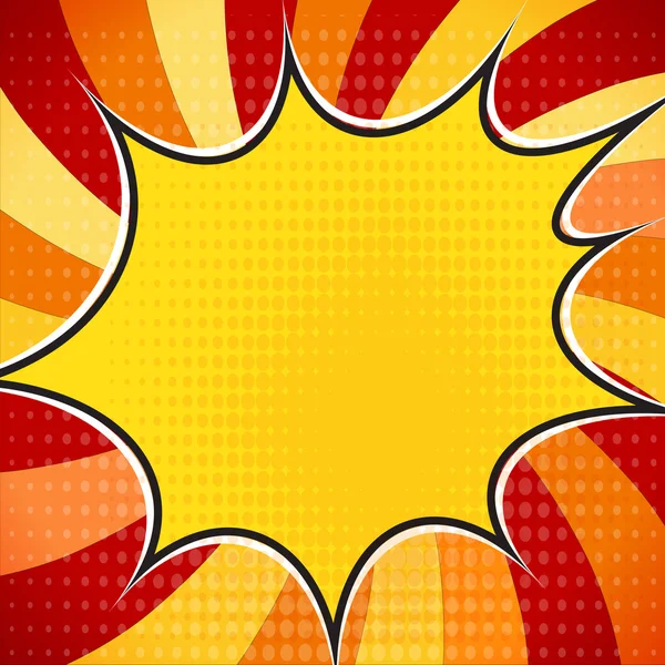 Comic book explosion superhero pop art style radial lines background ...