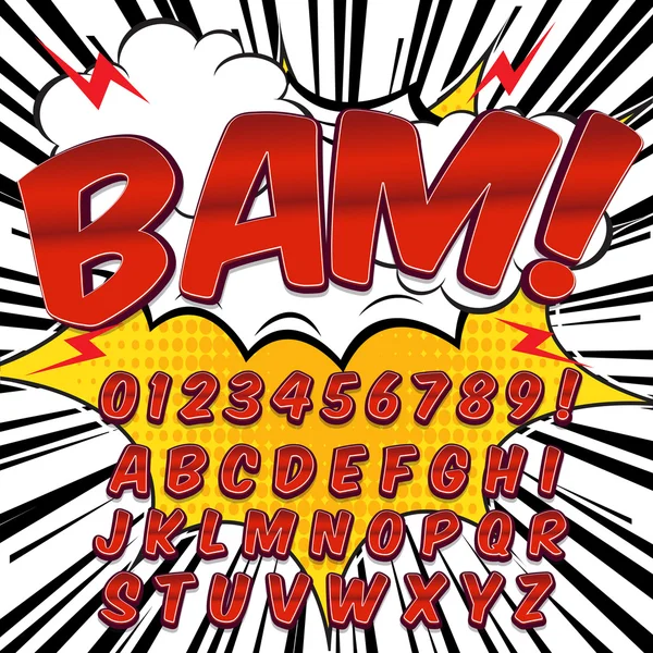 Alfabeto tipo comic | Fuente comic de alto detalle creativo. Alfabeto ...